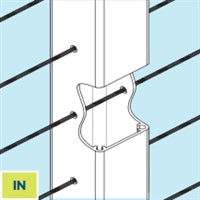 Feeney DesignRail® 36" Intermediate Post Kit for Level Railings - Black ...